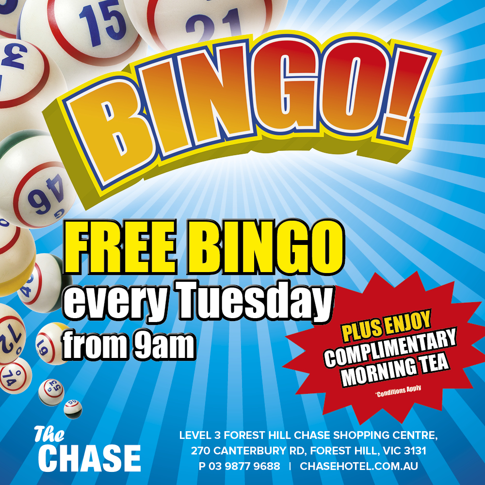 Free Bingo Every Tuesday! - The Chase Hotel